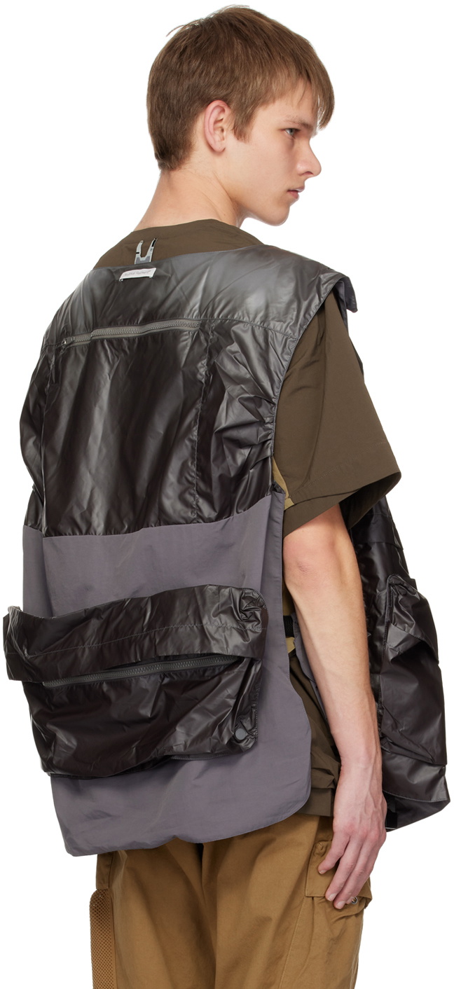 Archival Reinvent Gray Detachable Vest Archival Reinvent