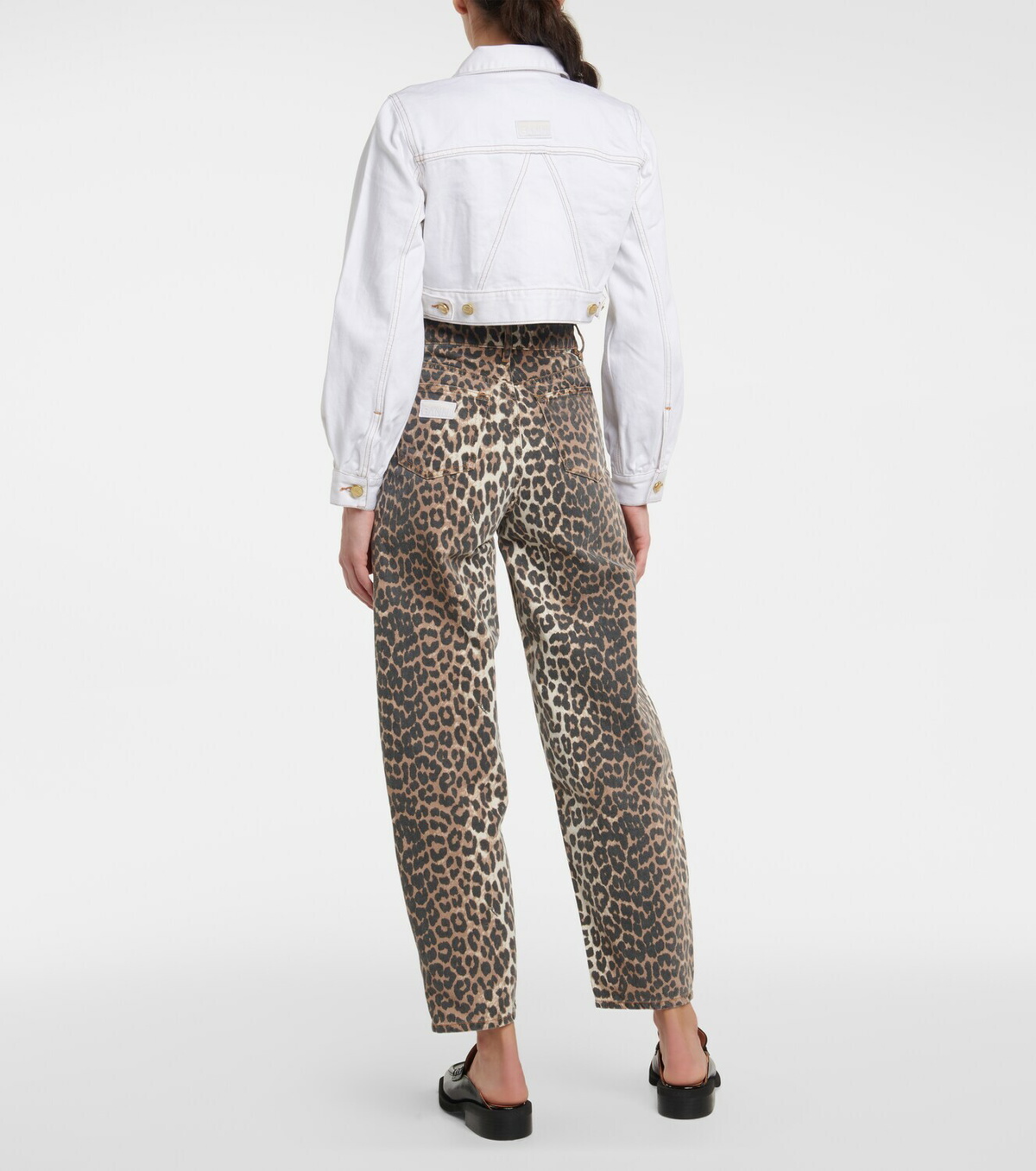 Ganni - Cropped denim jacket GANNI