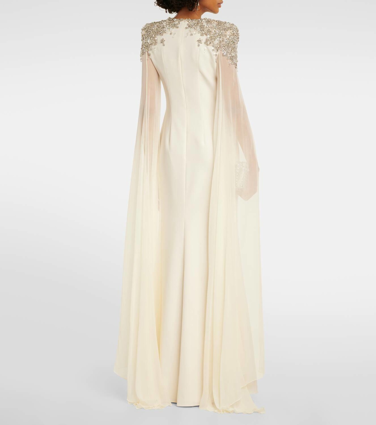 Jenny Packham Bridal Jenna embellished caped gown Jenny Packham