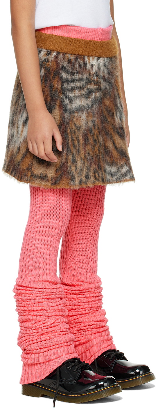 Doublet Kids Tan Leopard Skirt Doublet