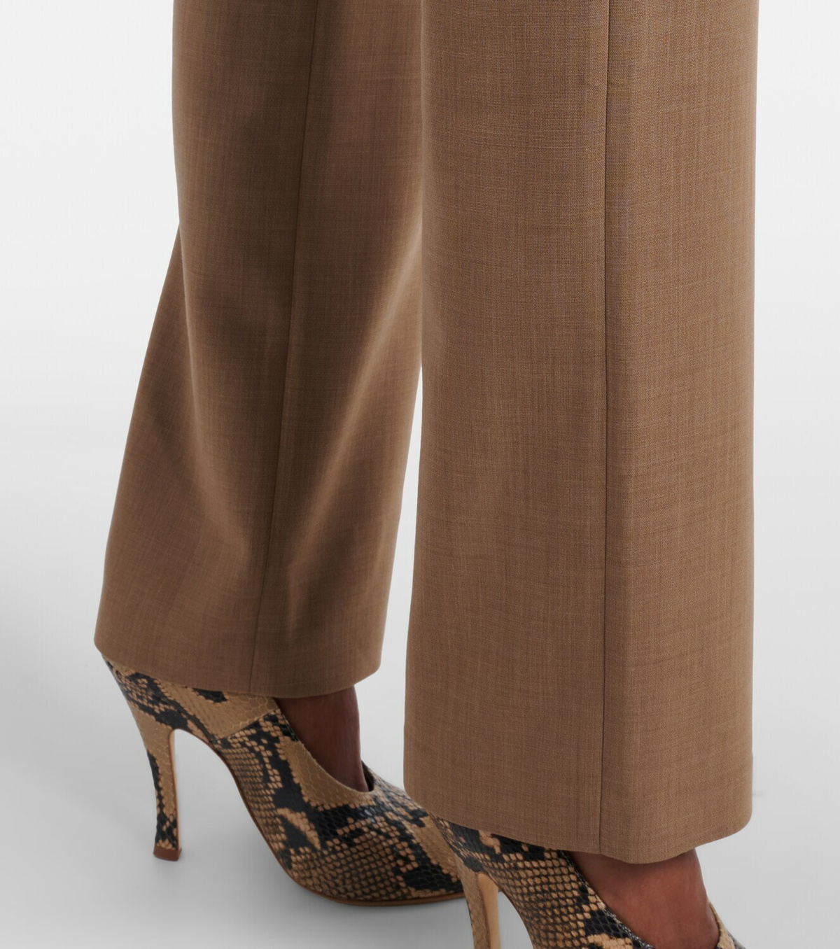 Magda Butrym Lace-trimmed wool straight pants Magda Butrym