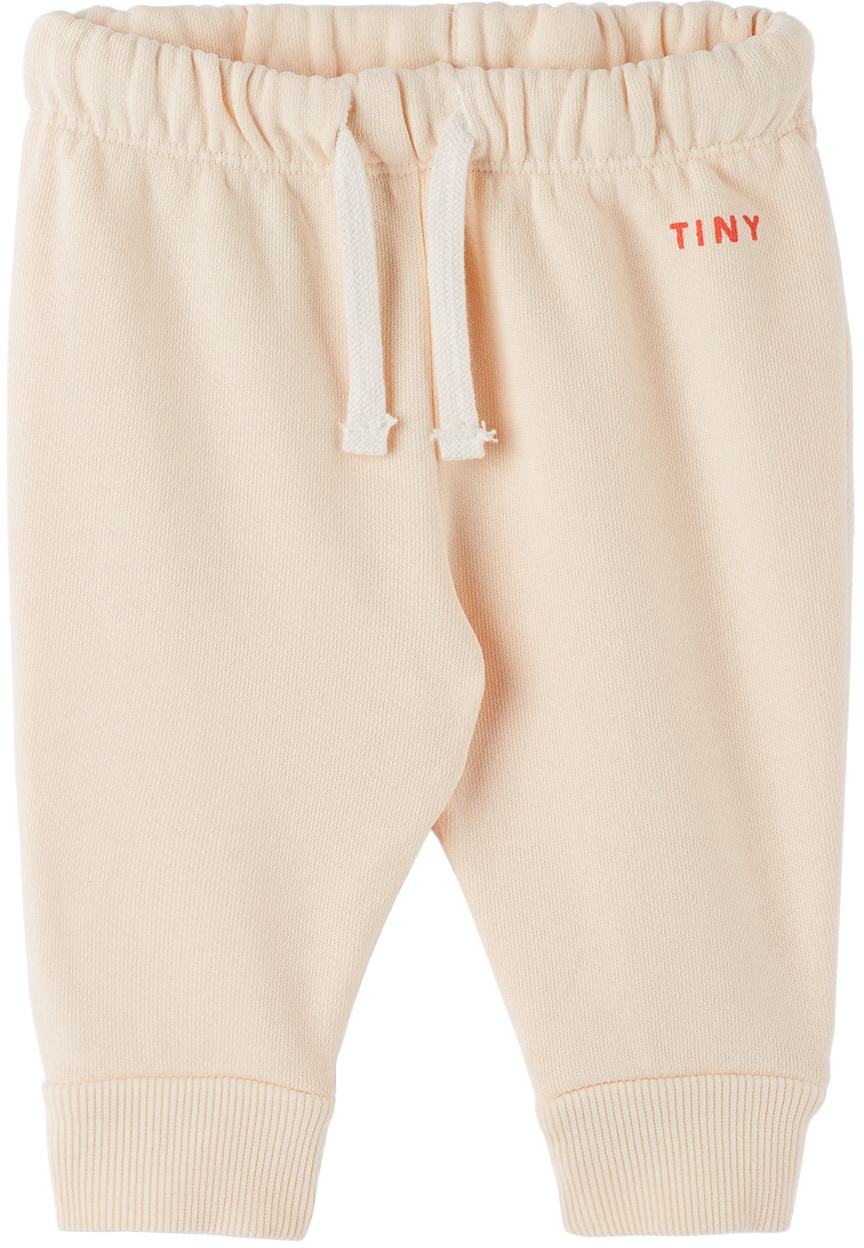 TINYCOTTONS Baby Off-White Logo Lounge Pants
