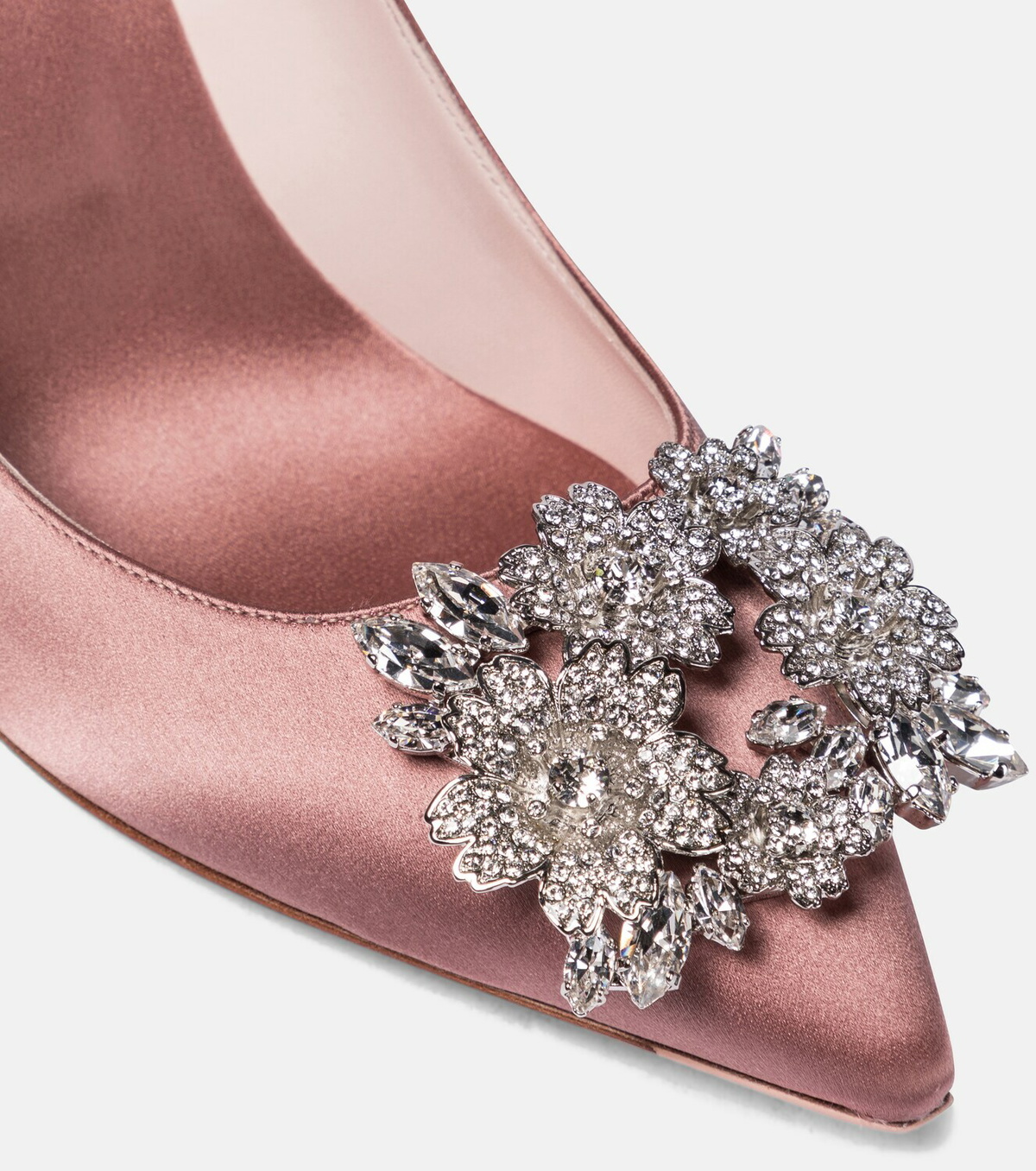 Roger Vivier RV Bouquet Strass satin pumps Roger Vivier