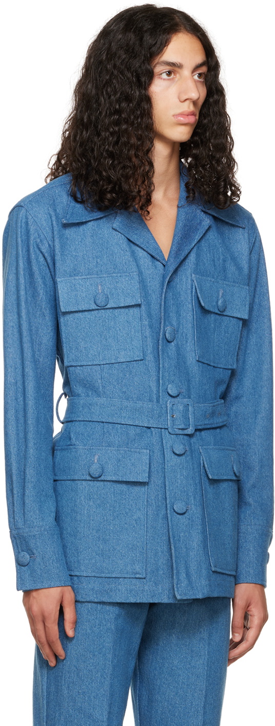 Tanner Fletcher Blue Kitty Denim Jacket Tanner Fletcher