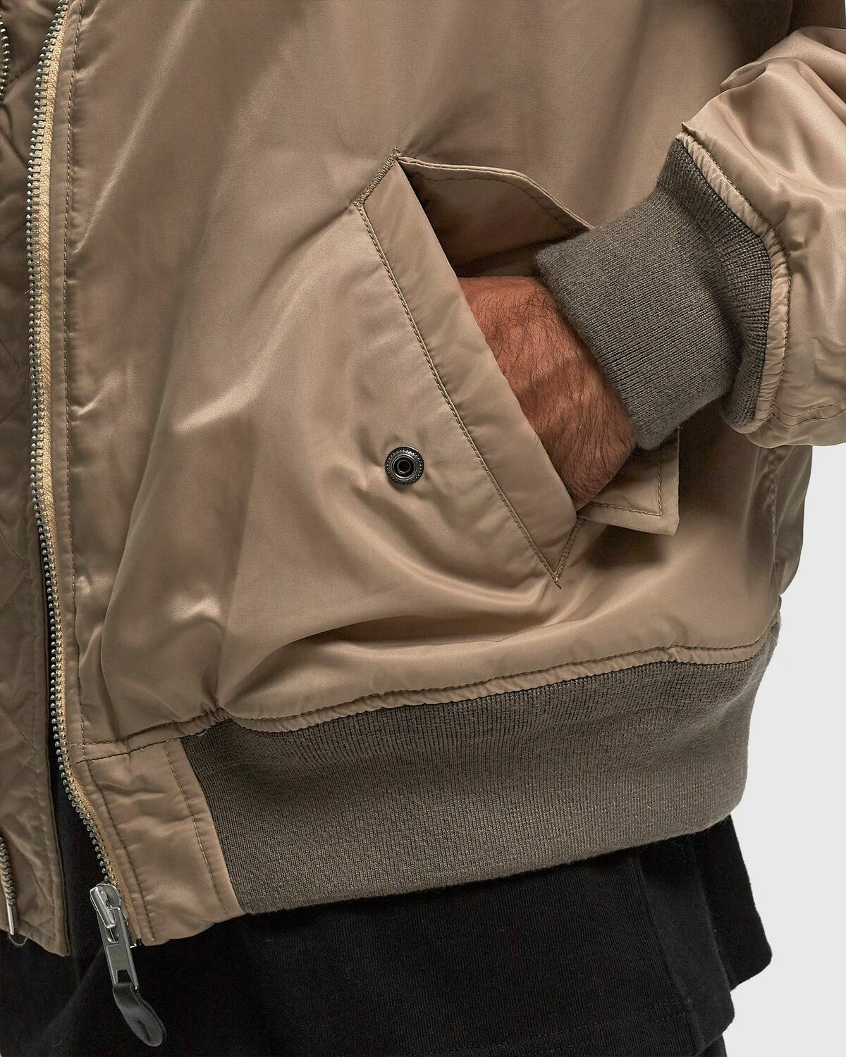 Schott Nyc Macampsrs Jacket Beige Bomber Jackets Schott