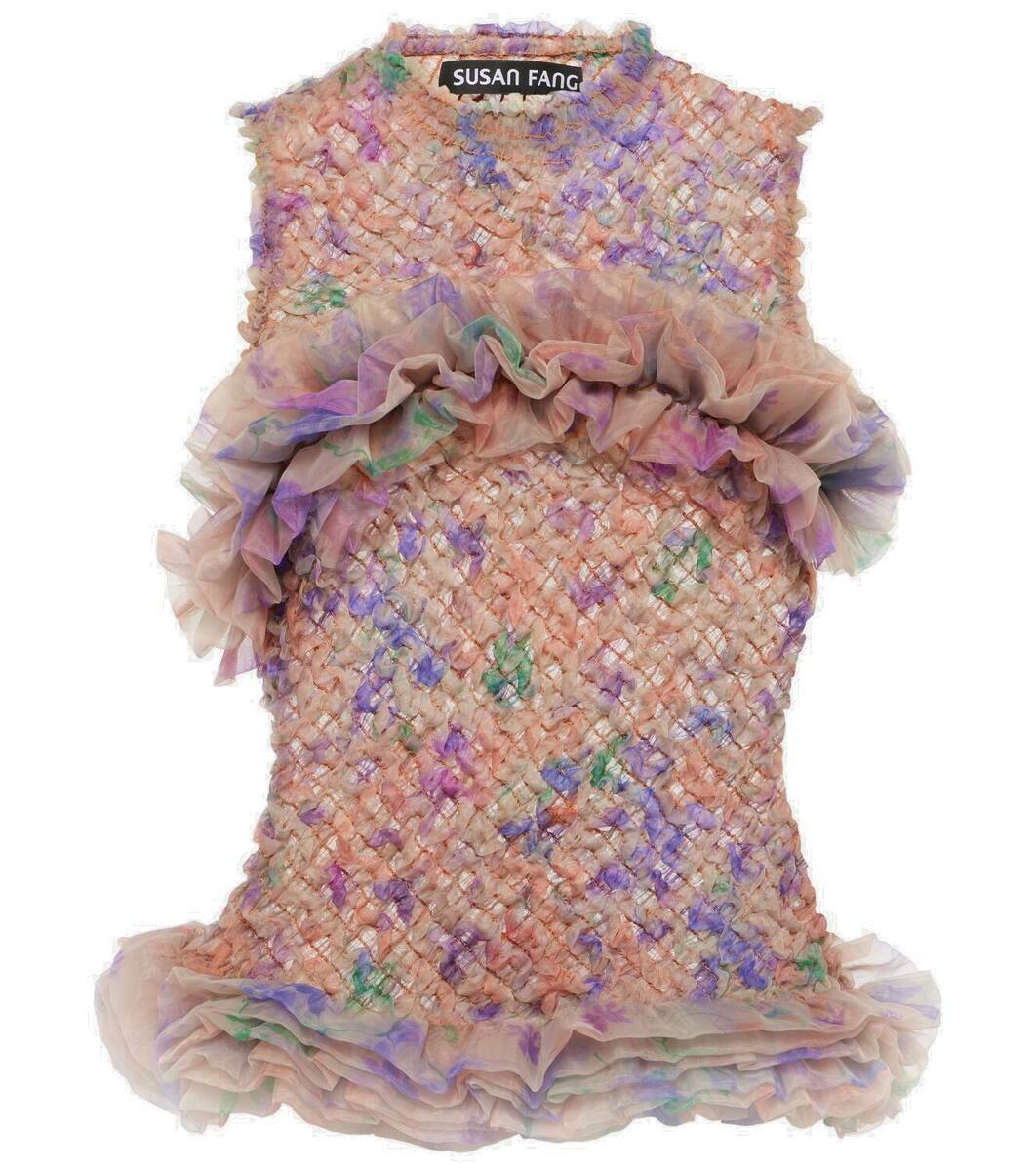 Susan Fang Ruffled smocked top Susan Fang