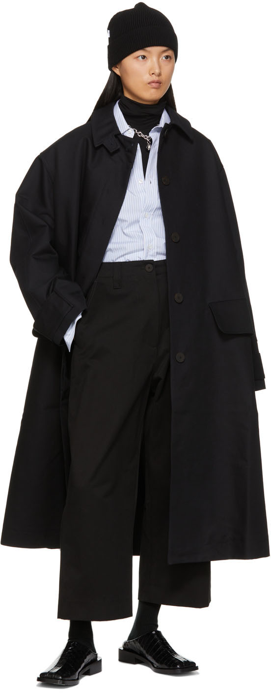Studio Nicholson Black Asher Trousers Studio Nicholson