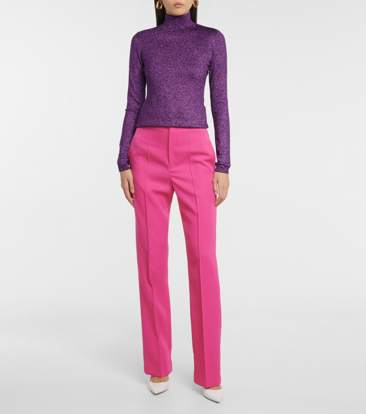 Stella McCartney - Metallic turtleneck sweater Stella McCartney