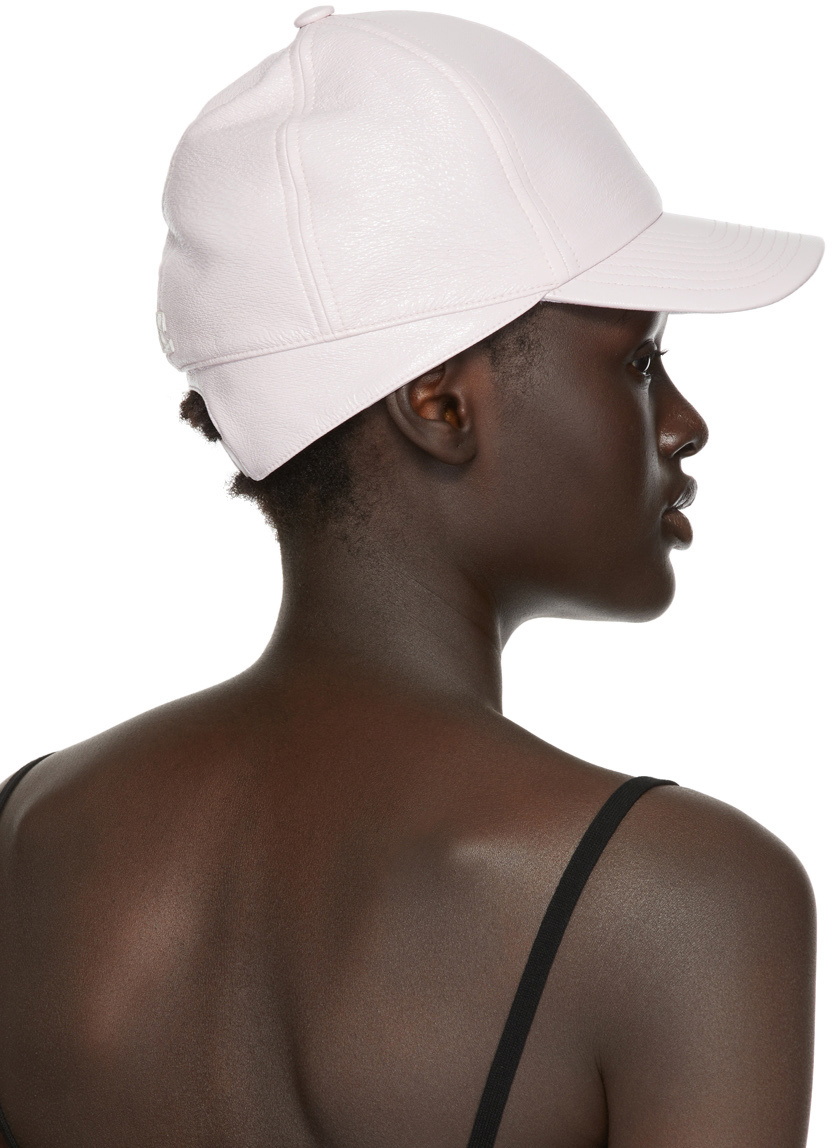 Courrèges Pink Vinyl Cap Courreges