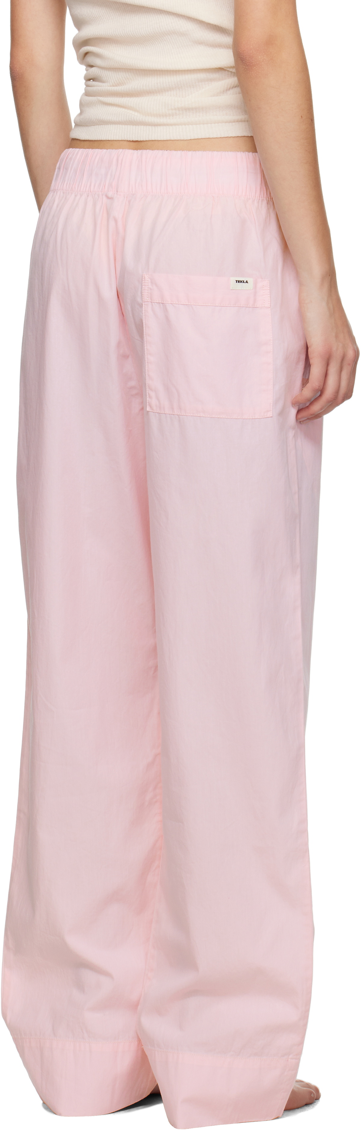 Tekla Pink Poplin Pyjama Pants Tekla Fabrics