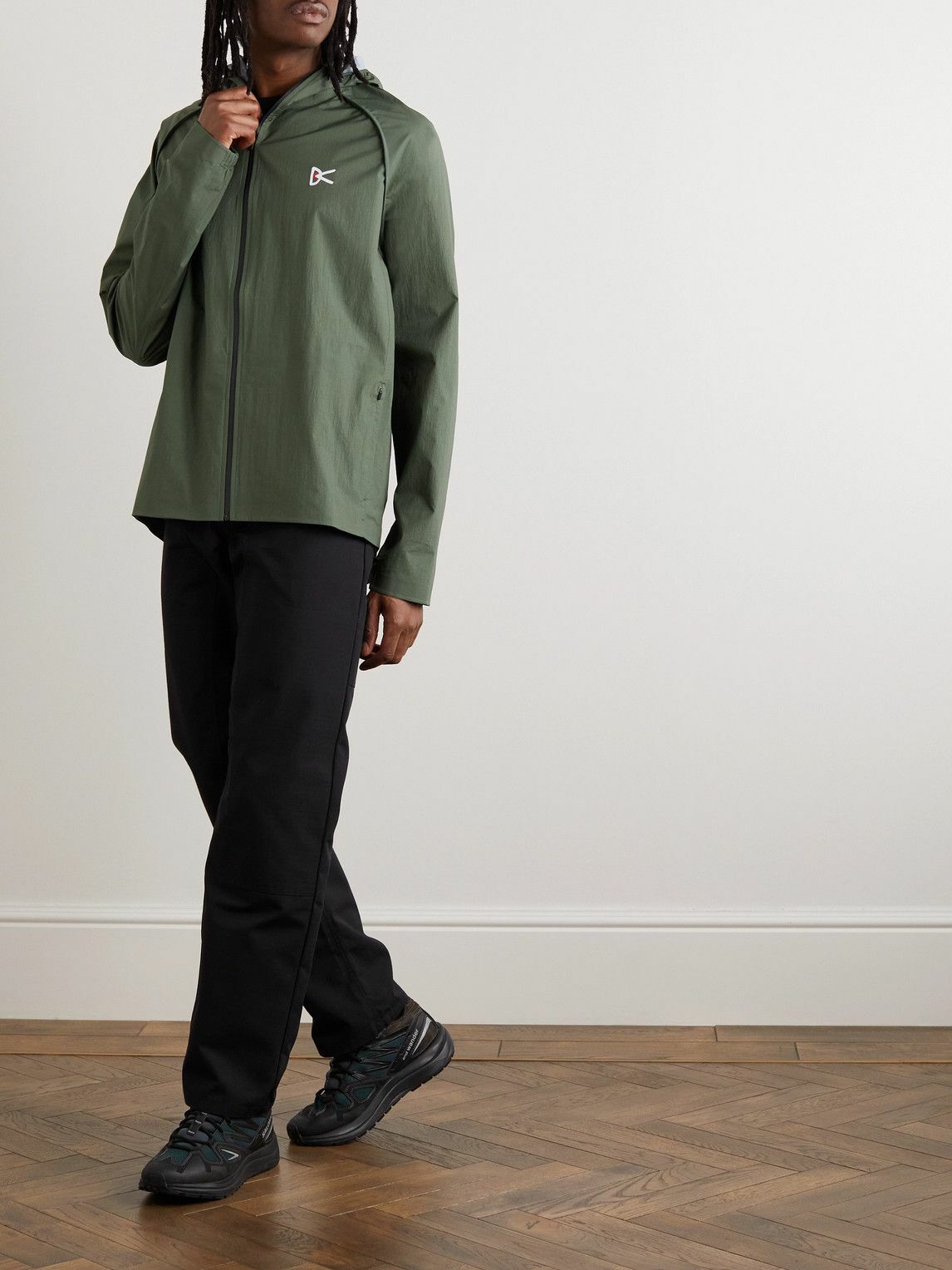 DISTRICT VISION - Max Shell Hooded Jacket - Green District Vision