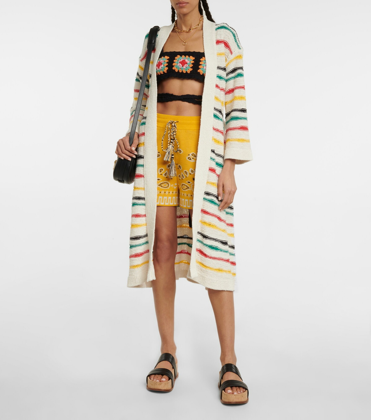 Alanui - Island Waves cotton-blend cardigan Alanui