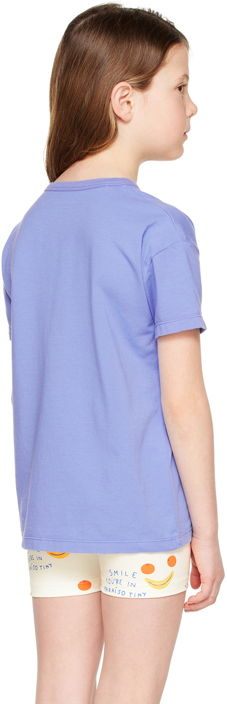 TINYCOTTONS Kids Blue Smile T-Shirt TINYCOTTONS