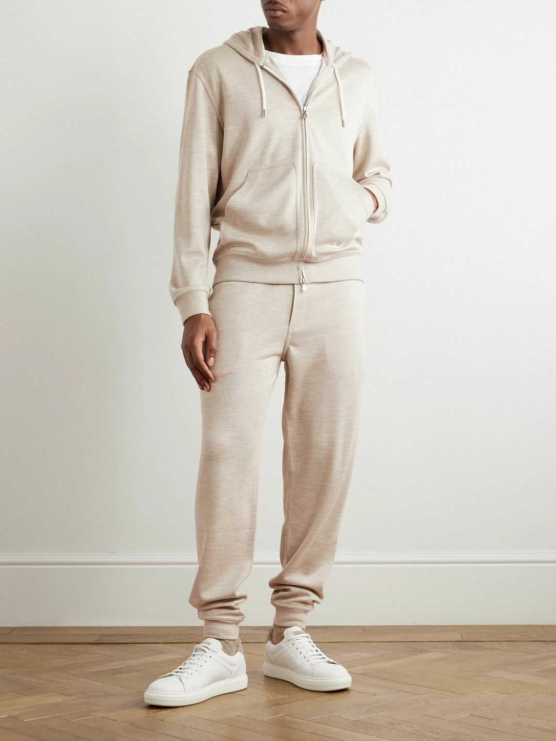 Brunello Cucinelli - Cashmere-Blend Zip-Up Hoodie - Neutrals Brunello ...