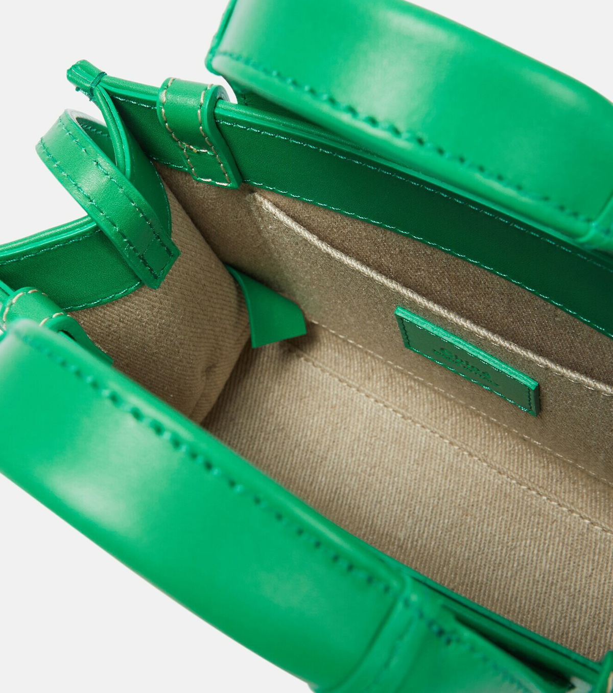Chloe - Woody Mini leather tote bag Chloe