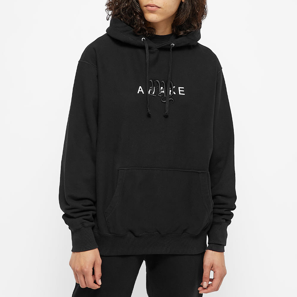 Awake NY Women's College Logo Hoody in Black Awake NY