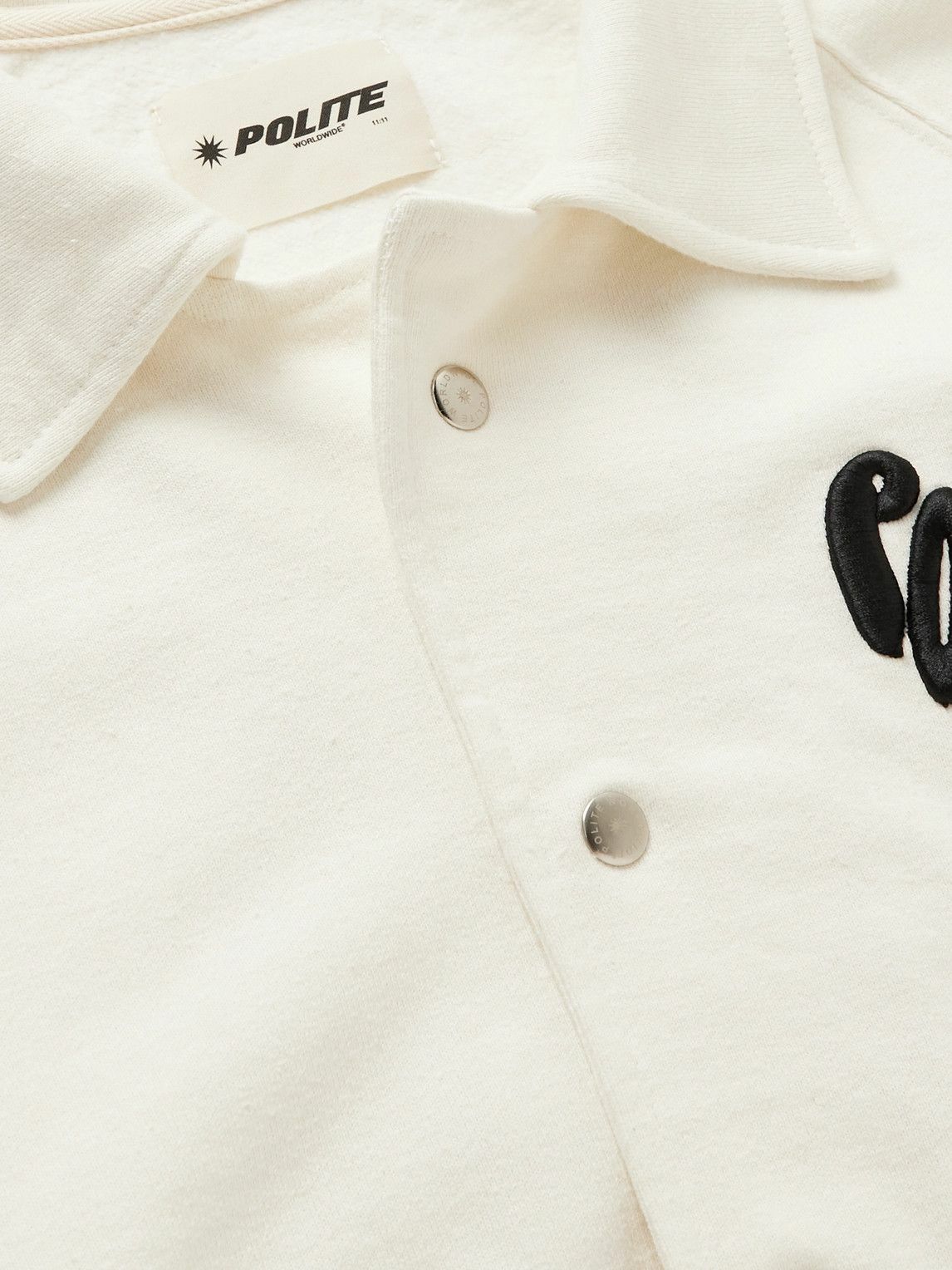 POLITE WORLDWIDE® - Logo-Embroidered Hemp and Cotton-Blend Jacket ...