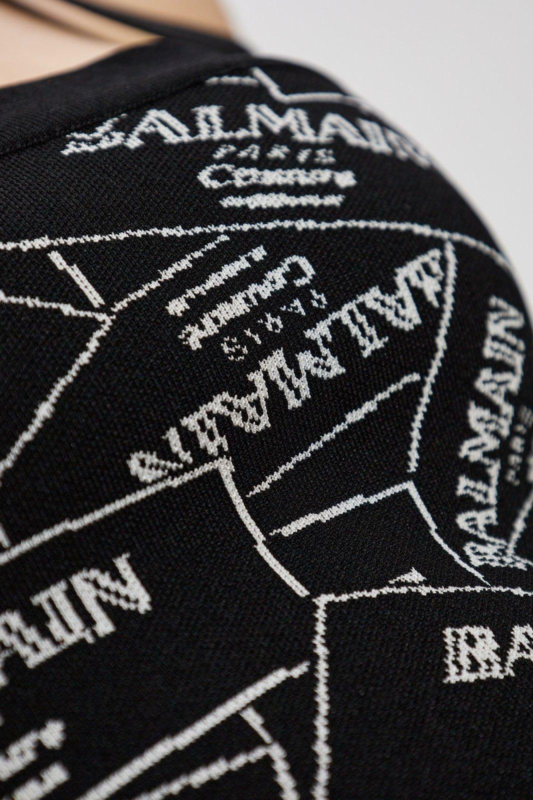 Balmain Logo Detailed Cropped Top Balmain