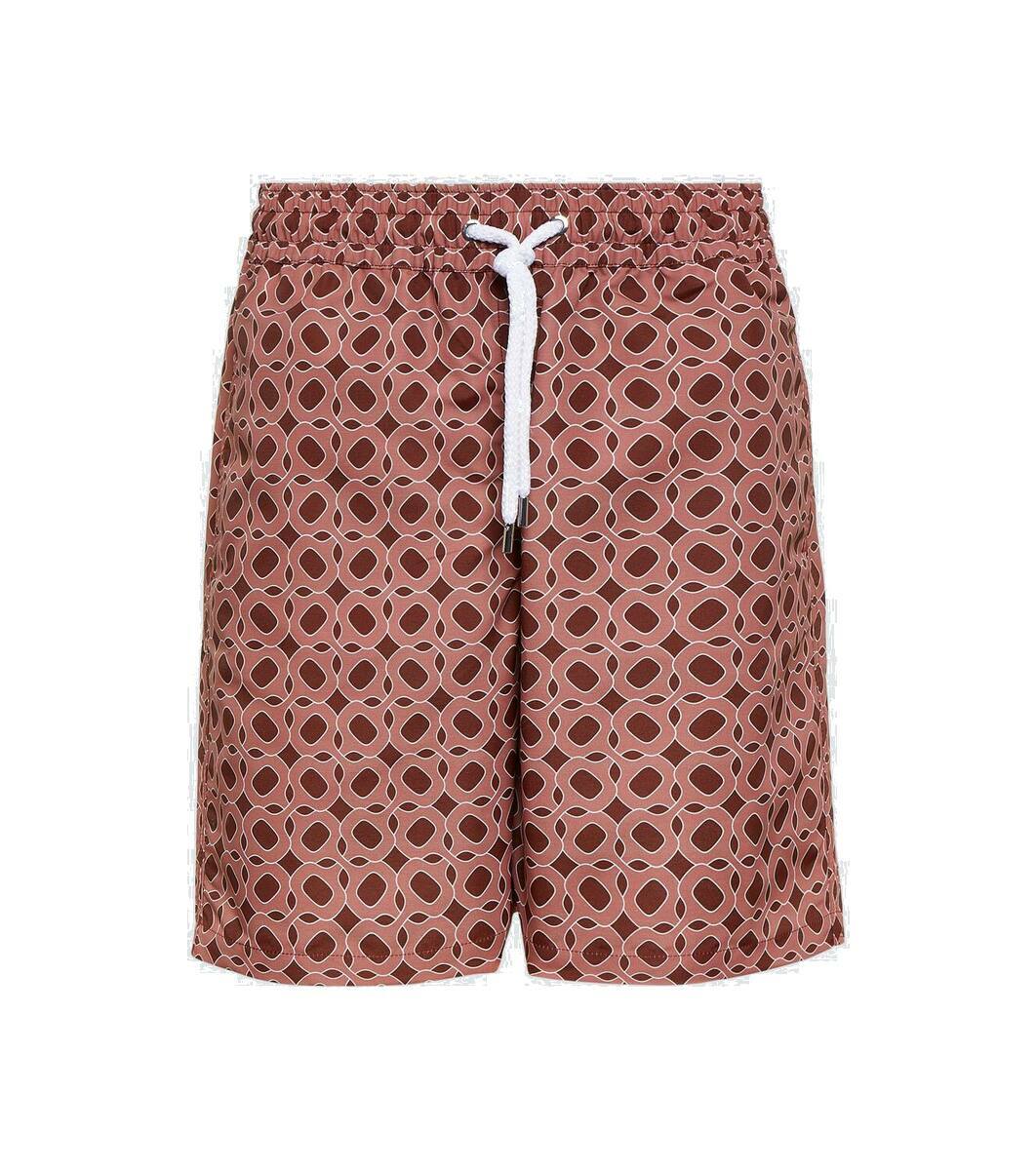 Frescobol Carioca Ipanema printed swim trunks Frescobol Carioca