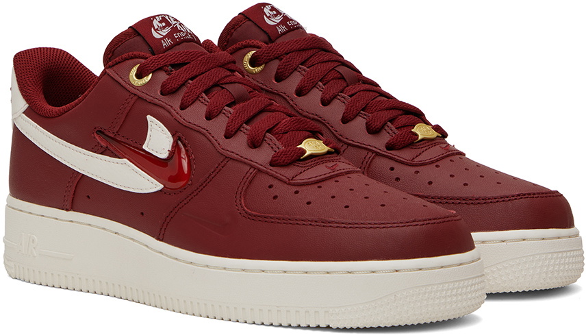 Nike Red Air Force 1 '07 Premium Sneakers Nike
