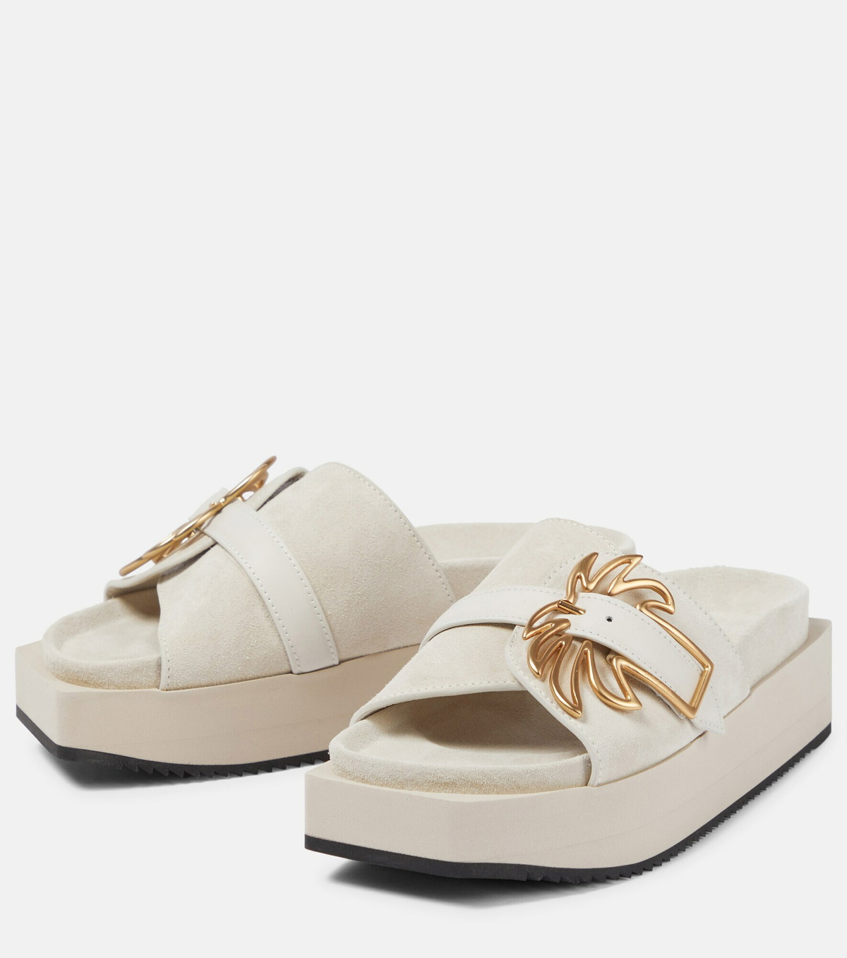 Palm Angels - Suede platform sandals Palm Angels