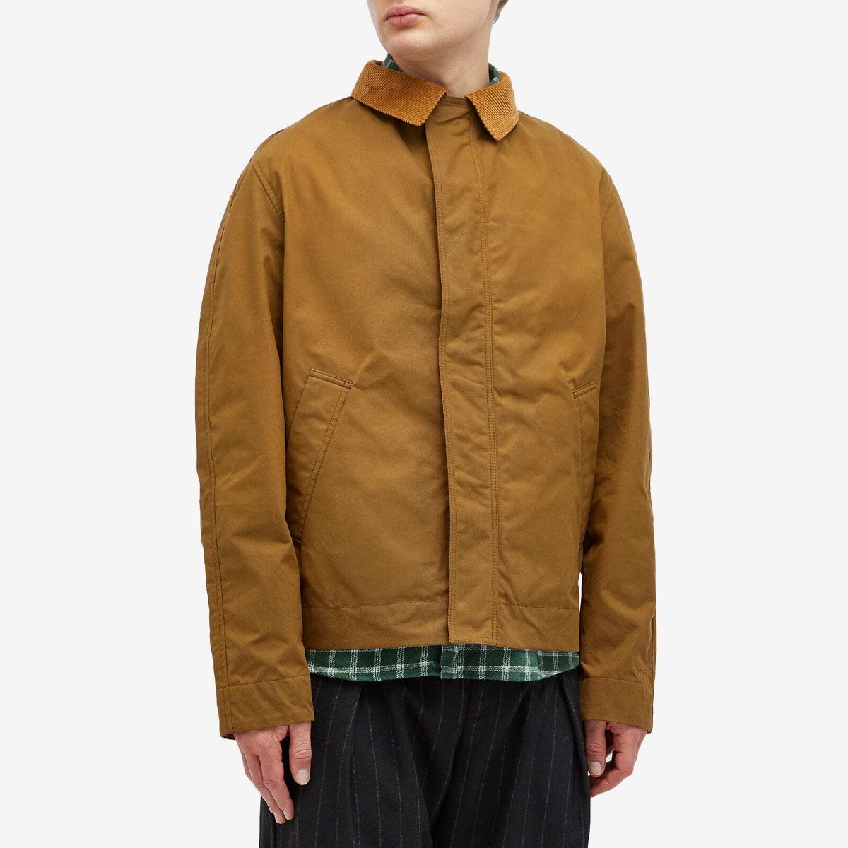 Foret Men's Row Oilskin Jacket in Army Foret