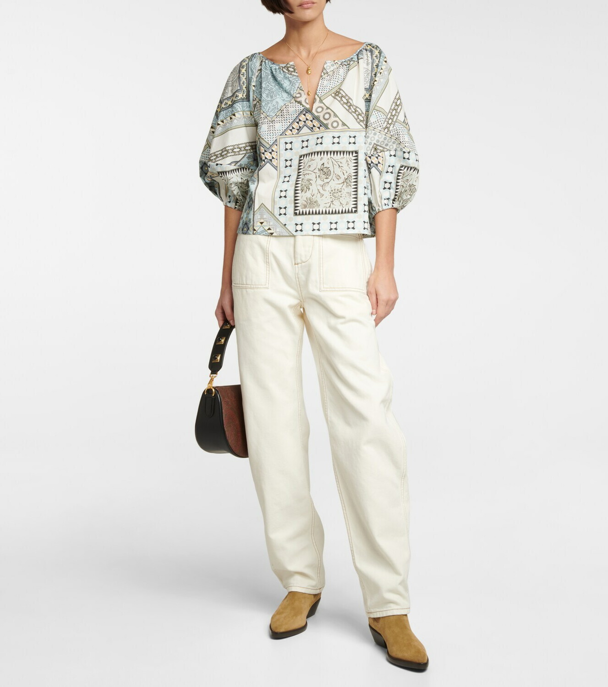 Etro - Printed cotton blouse Etro