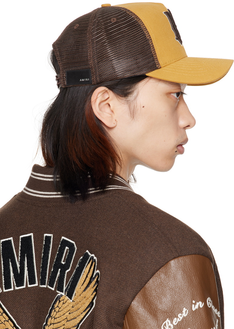 AMIRI Yellow & Brown MA Trucker Cap Amiri