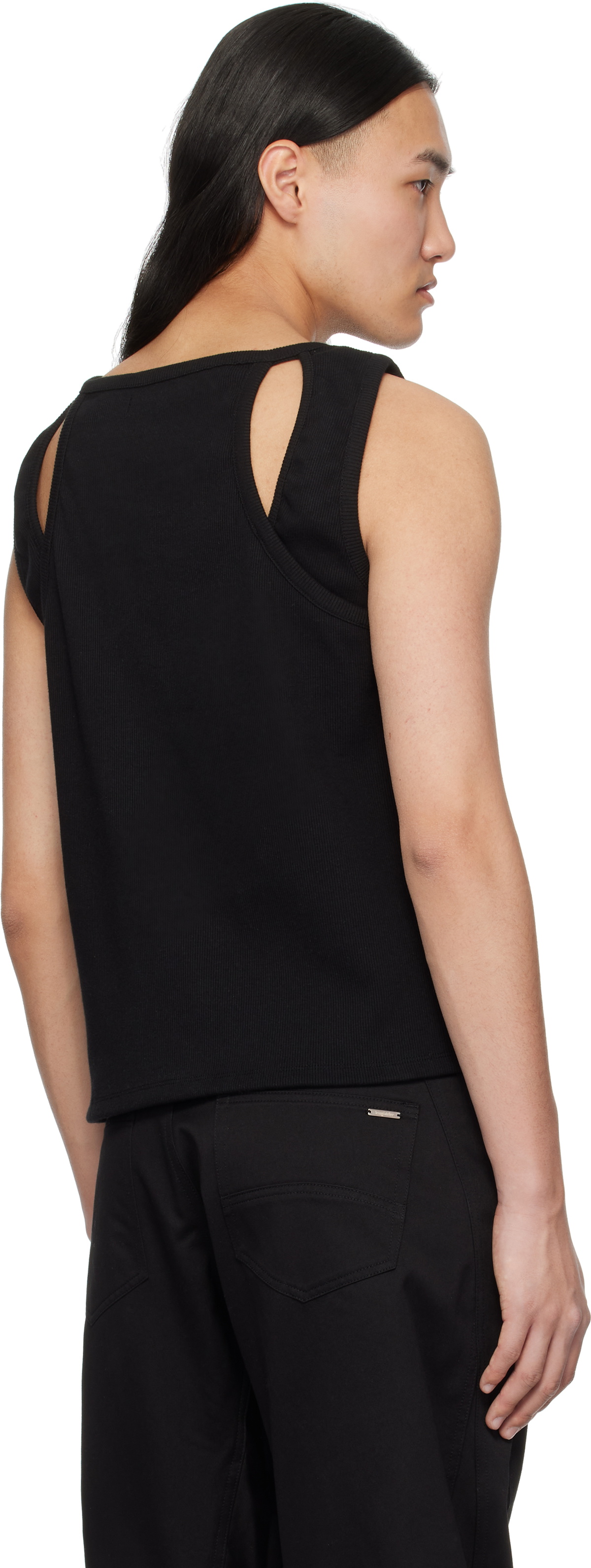lesugiatelier Black Cut Out Tank Top lesugiatelier