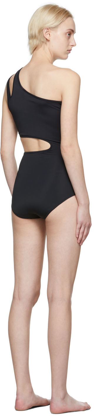 Pushbutton SSENSE Exclusive Black Cut-Out Bodysuit Pushbutton