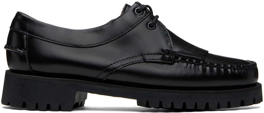Sebago Black James Fringe Lug Loafers Sebago
