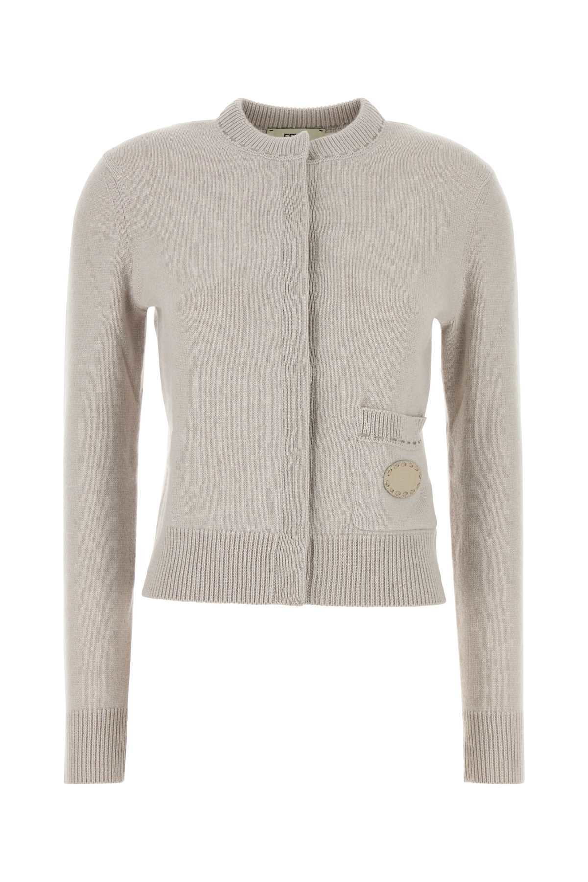 Fendi Cappuccino Cashmere Cardigan Fendi