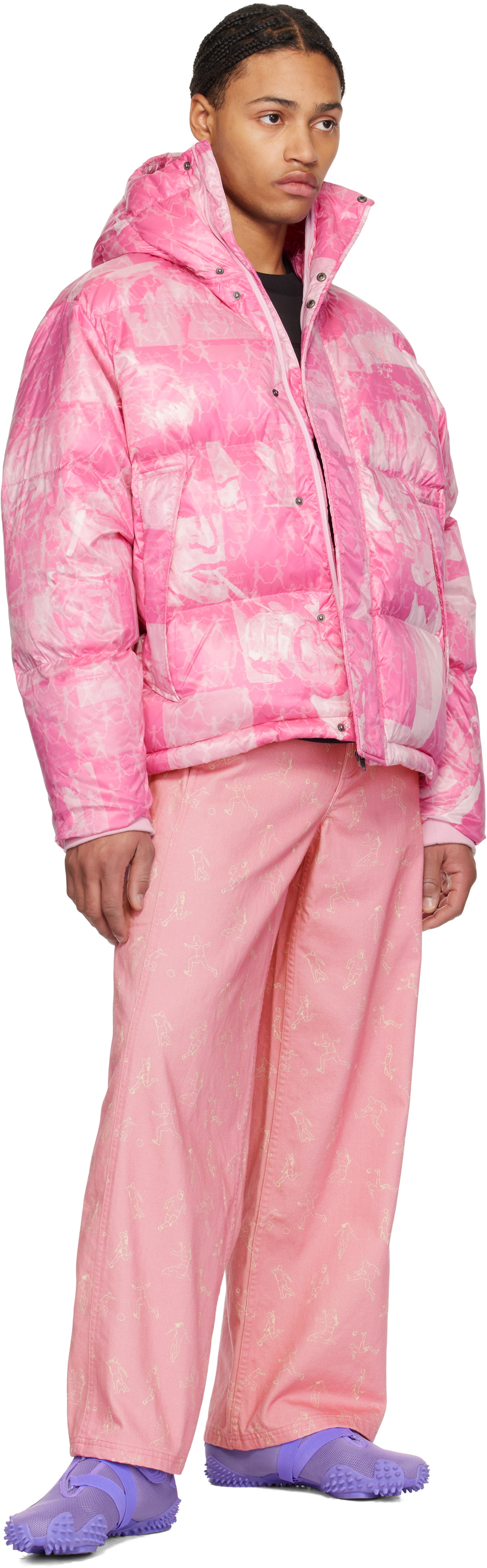 KidSuper Pink PUMA Edition MMQ AOP Puffer Jacket KidSuper