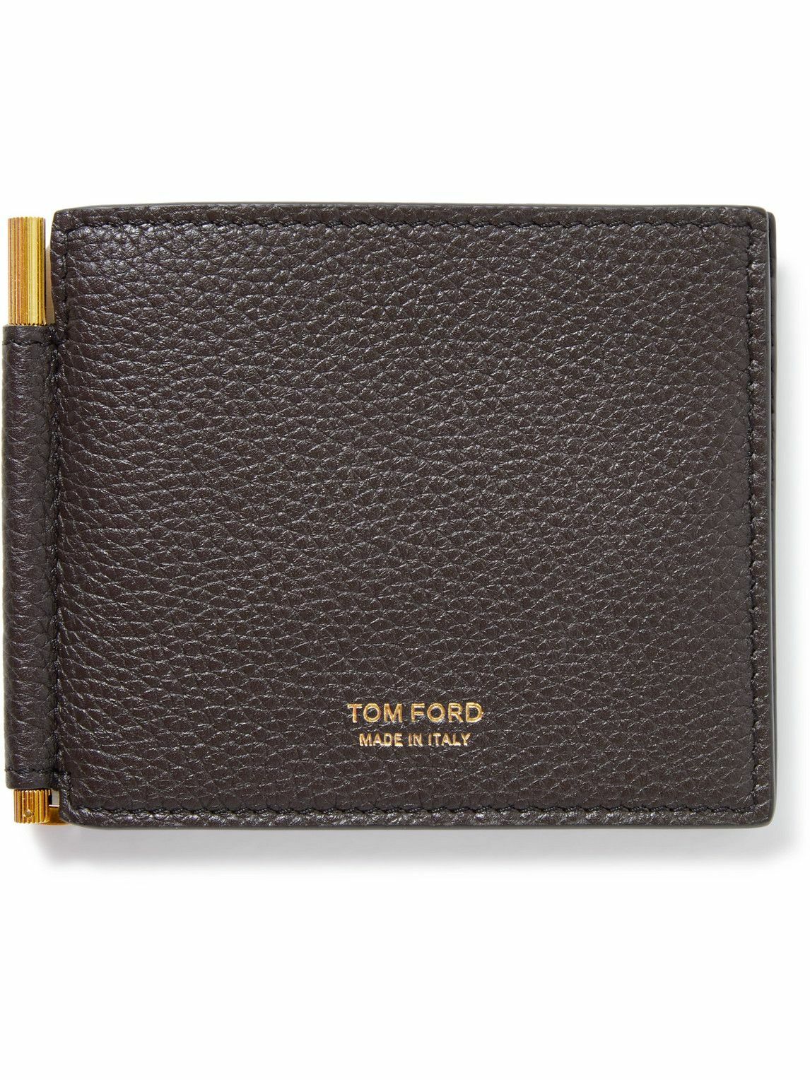 TOM FORD - Full-Grain Leather Billfold Wallet with Money Clip TOM FORD