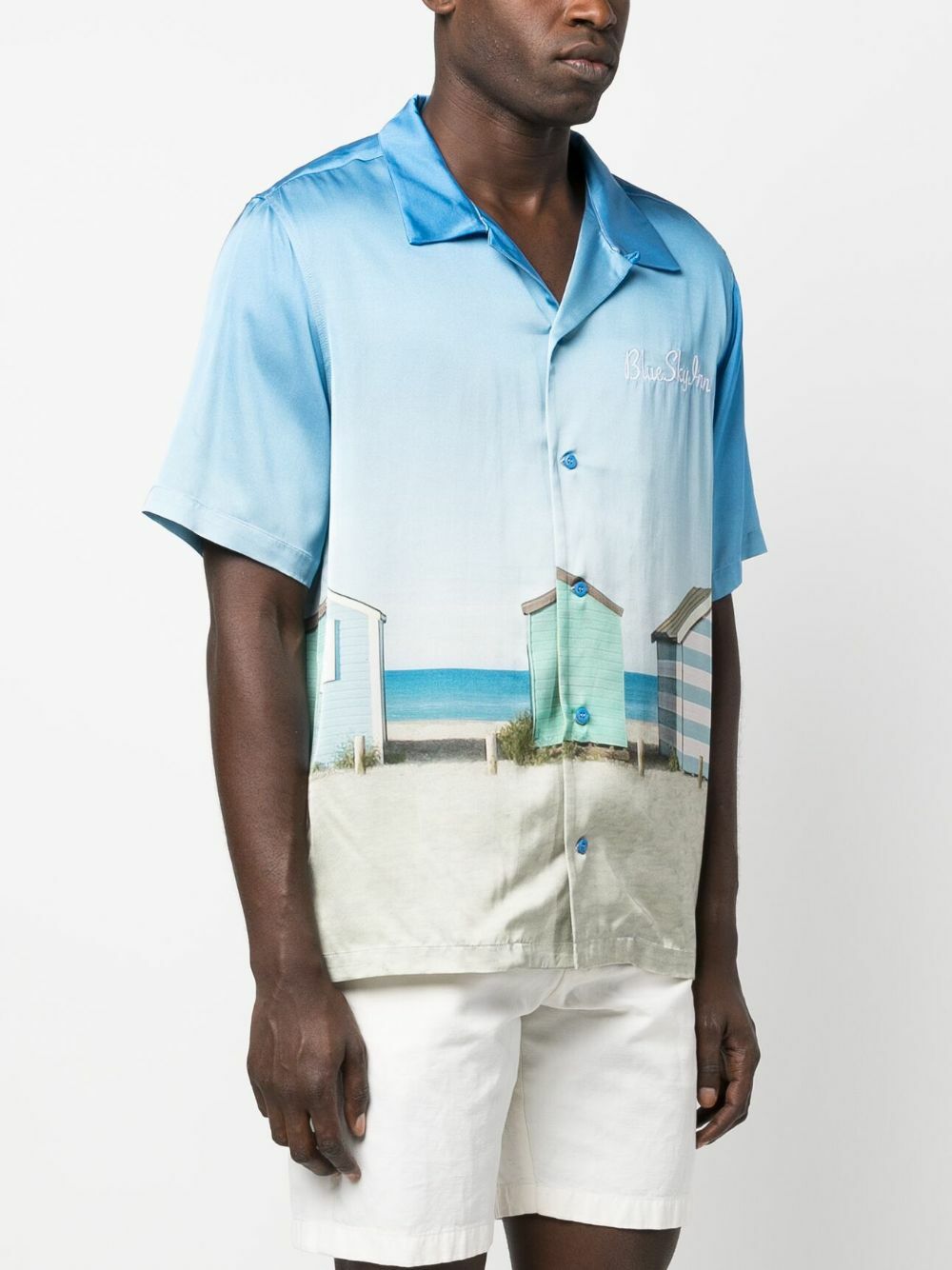 BLUE SKY INN - Printed Viscose Shirt Blue Sky Inn