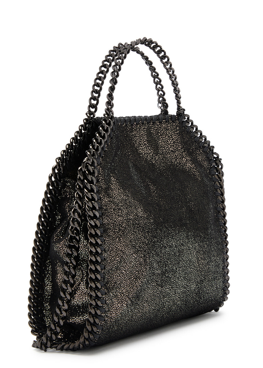 Stella Mccartney Falabella Tiny Metallic Faux Suede Tote - Metallic ...