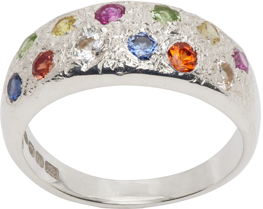 Bleue Burnham Silver Mini Riviera Ring Bleue Burnham