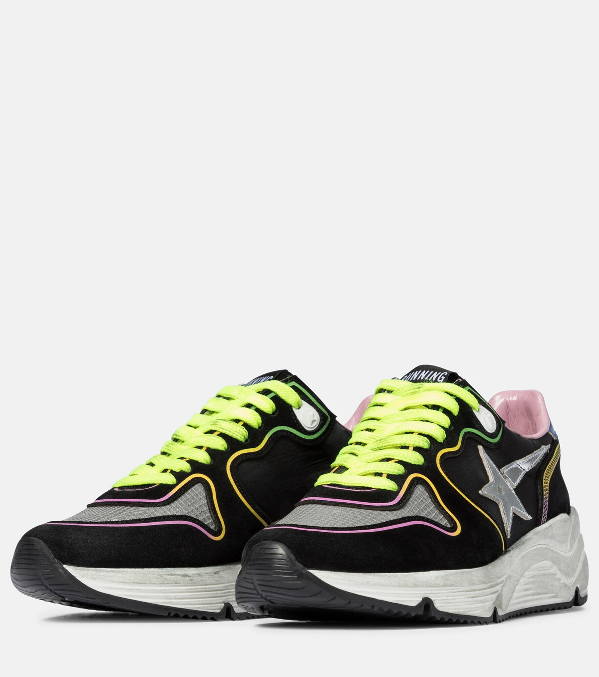 Golden Goose - Running Sole suede and leather sneakers Golden Goose ...