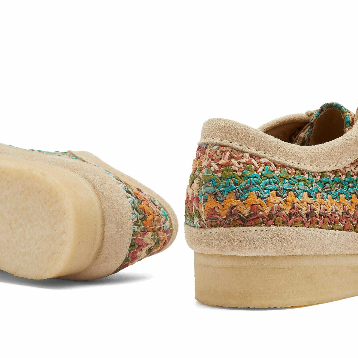 Clarks Originals Men's Wallabee in Multi Raffia Clarks Originals