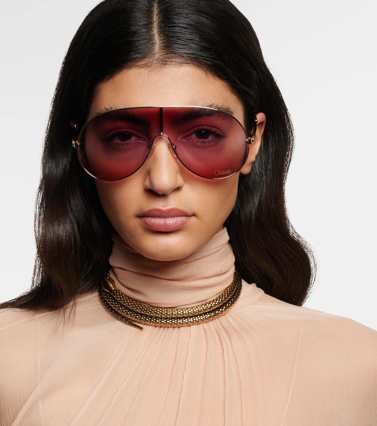 Chloé Aly shield sunglasses Chloe
