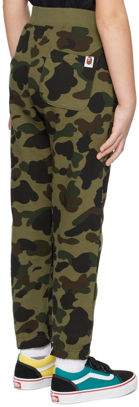 BAPE Kids Khaki Ape Head Lounge Pants A Bathing Ape