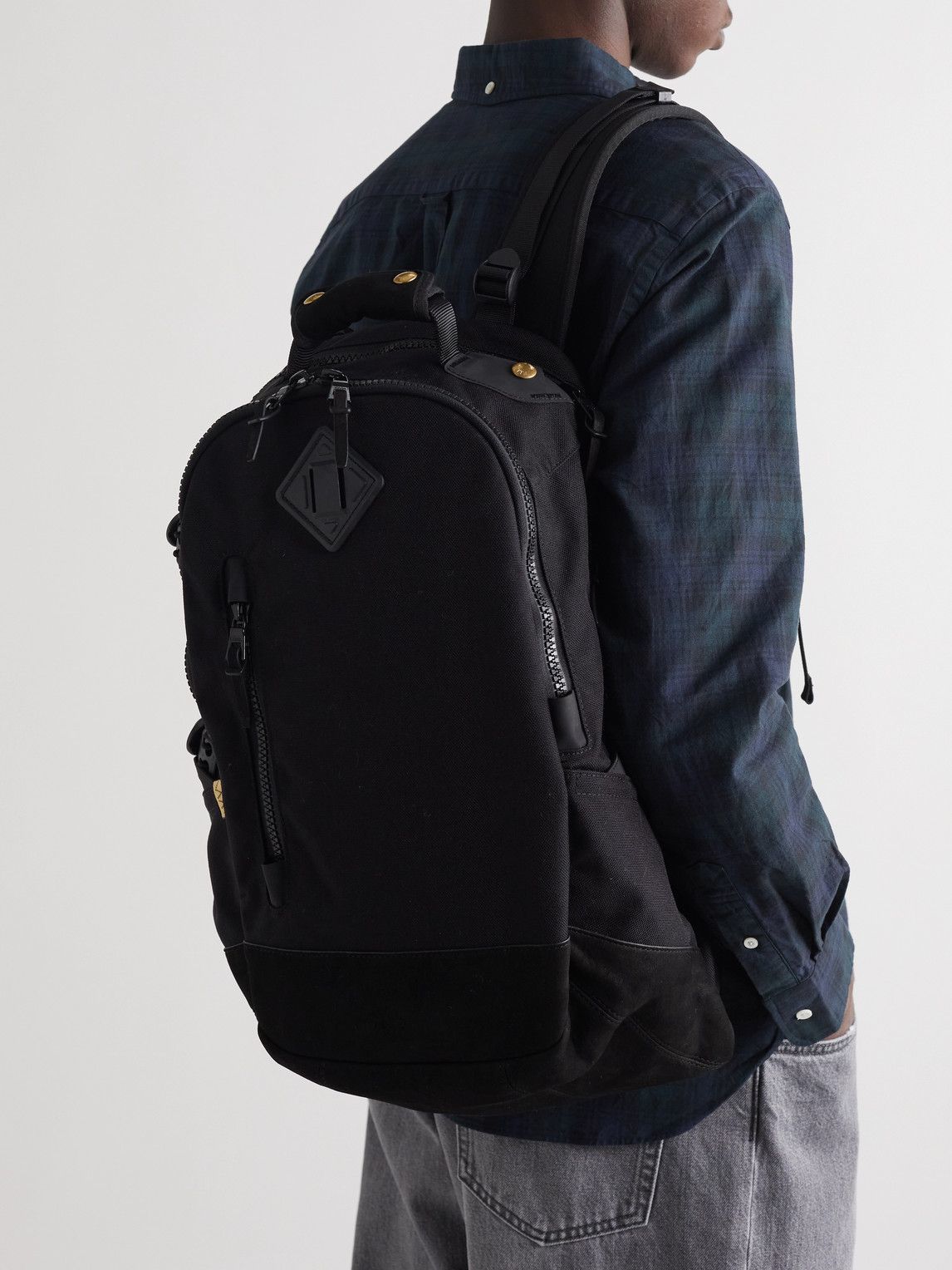 Visvim - Leather-Trimmed CORDURA Backpack Visvim