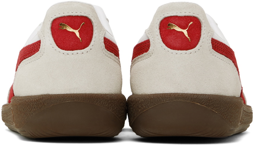 PUMA White & Gray Palermo Sneakers Puma