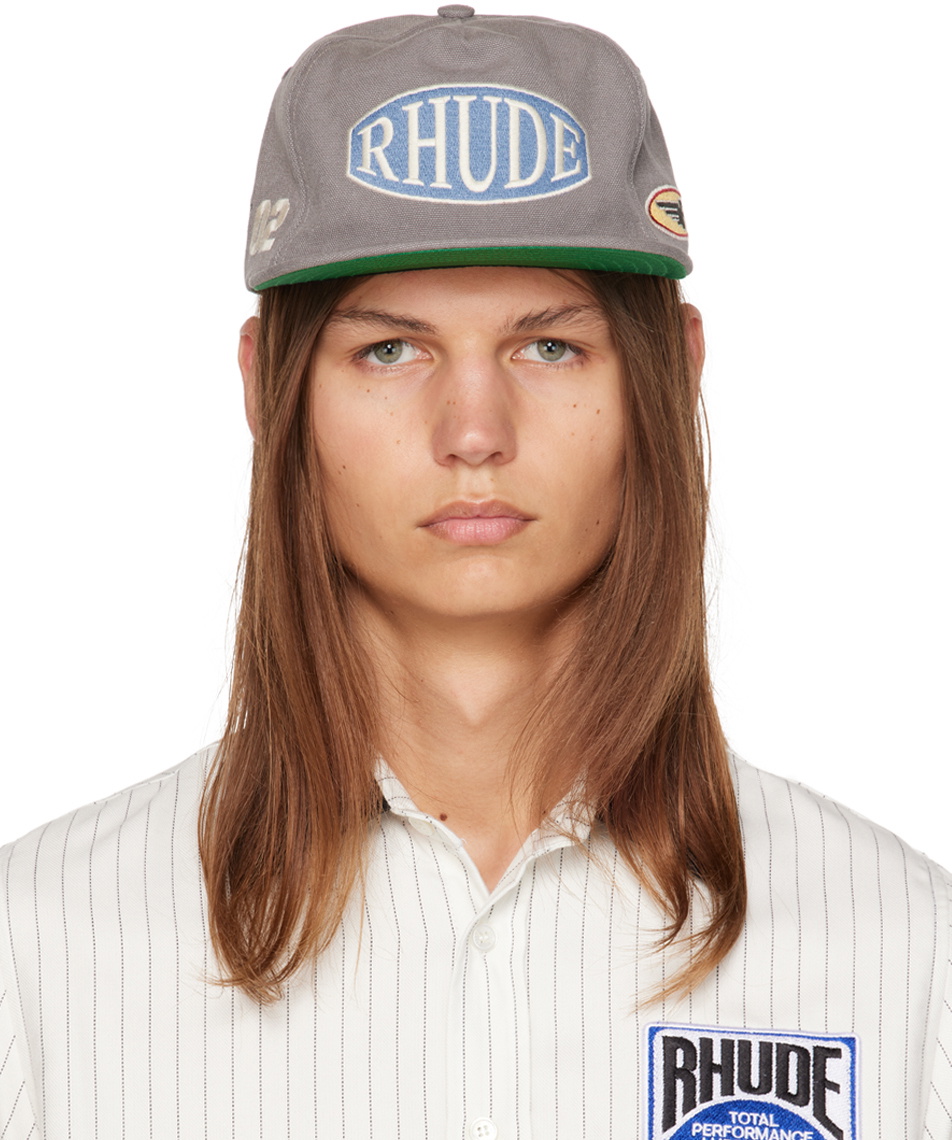 Rhude Gray Rally Cap Rhude