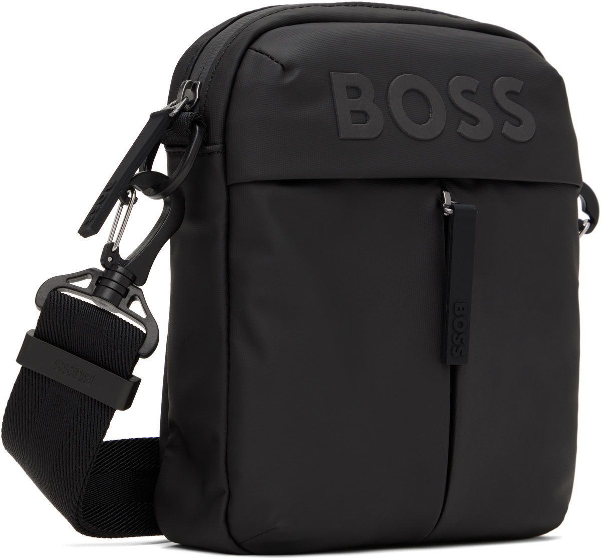 BOSS Black Faux-Leather Reporter Bag BOSS
