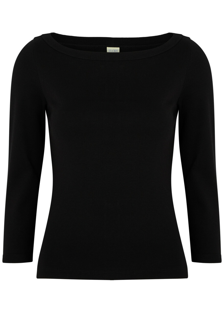 Flore Flore Steffi Cotton top Black FLORE FLORE