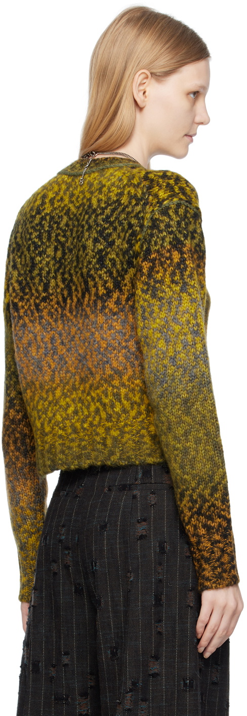 Acne Studios Multicolor Gradient Pixelated Sweater Acne Studios