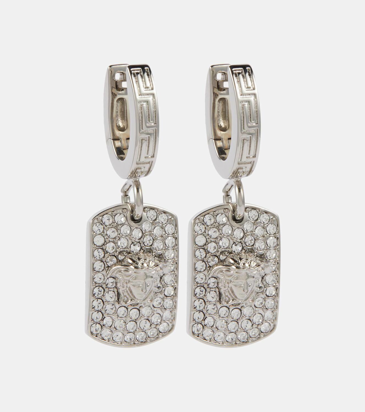 Versace Medusa crystal-embellished earrings Versace