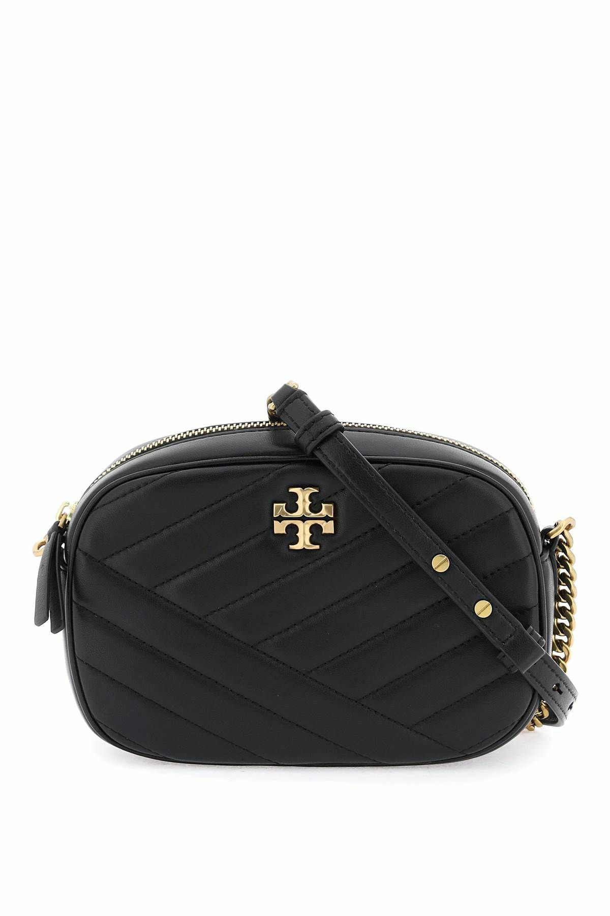 TORY BURCH chevron small kira camera bag Black Tory Burch