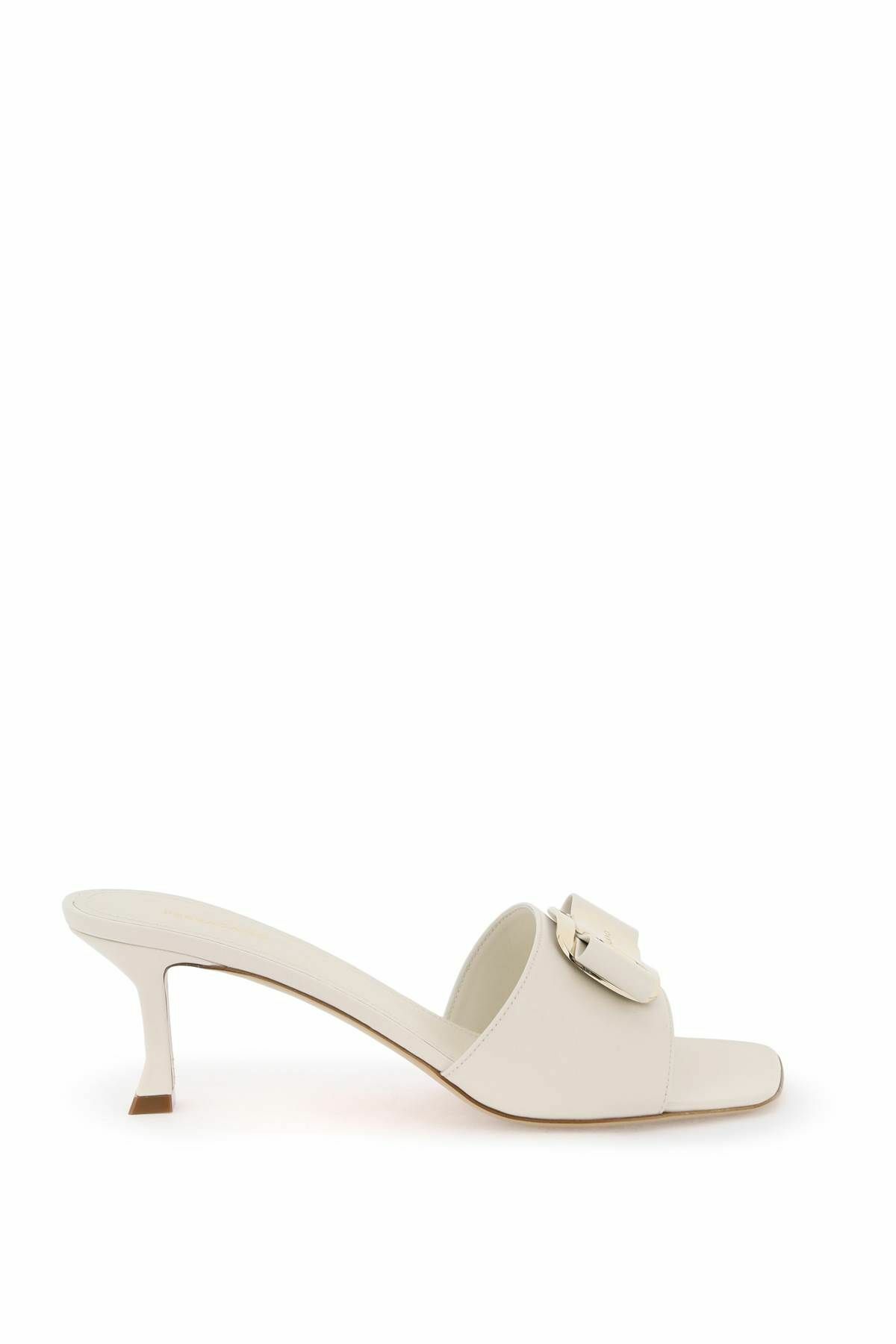 FERRAGAMO zelie mules White Salvatore Ferragamo